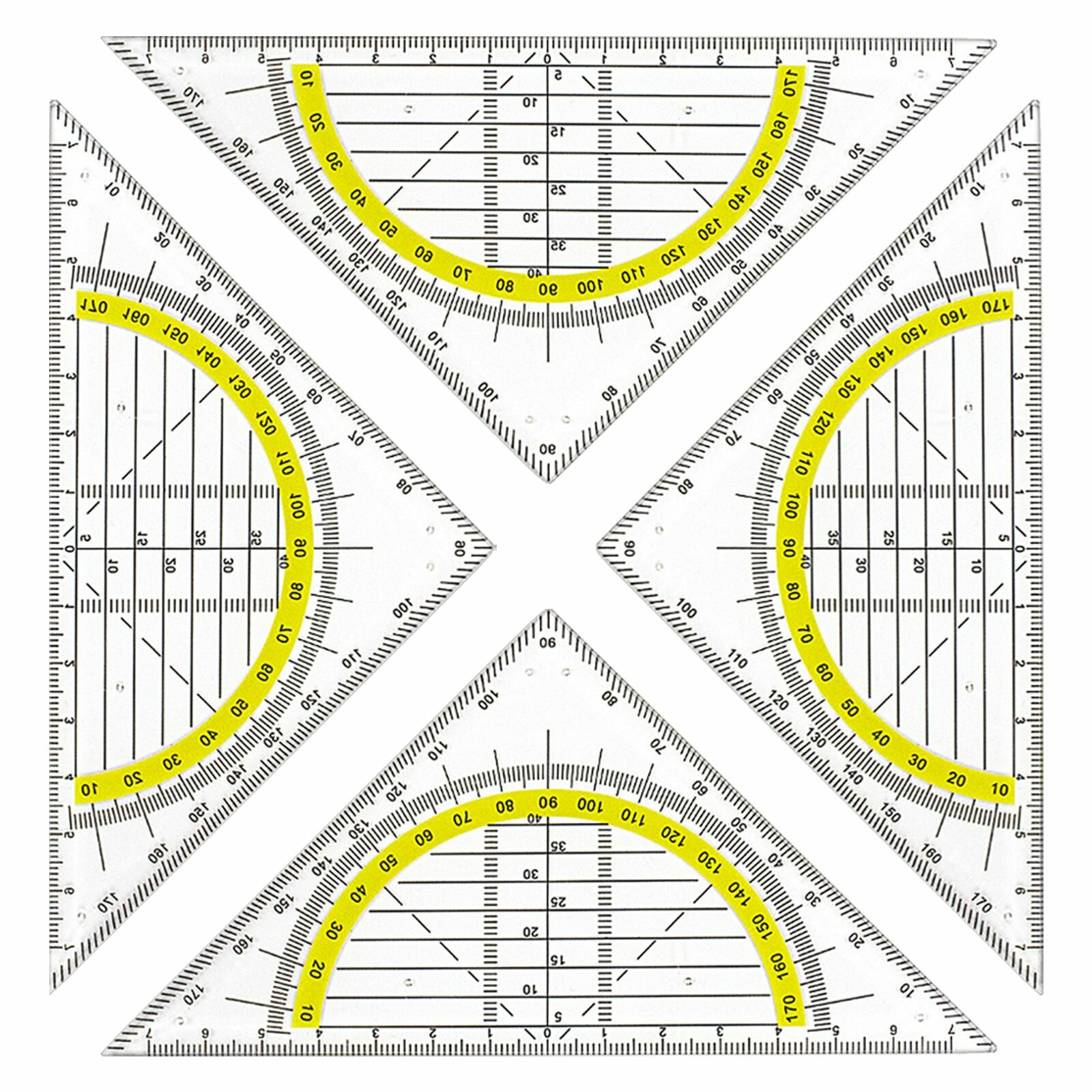 2-в-1 угольник 180 градусов многофункциональный инструмент для геометрии