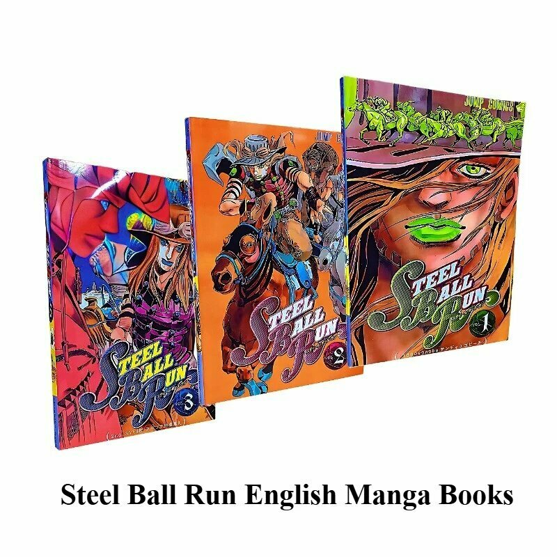 Steel Ball Run Manga/Manhwa Book JOJO's Bizarre Adventure Part7 Vol.1-3 Vol.1-3