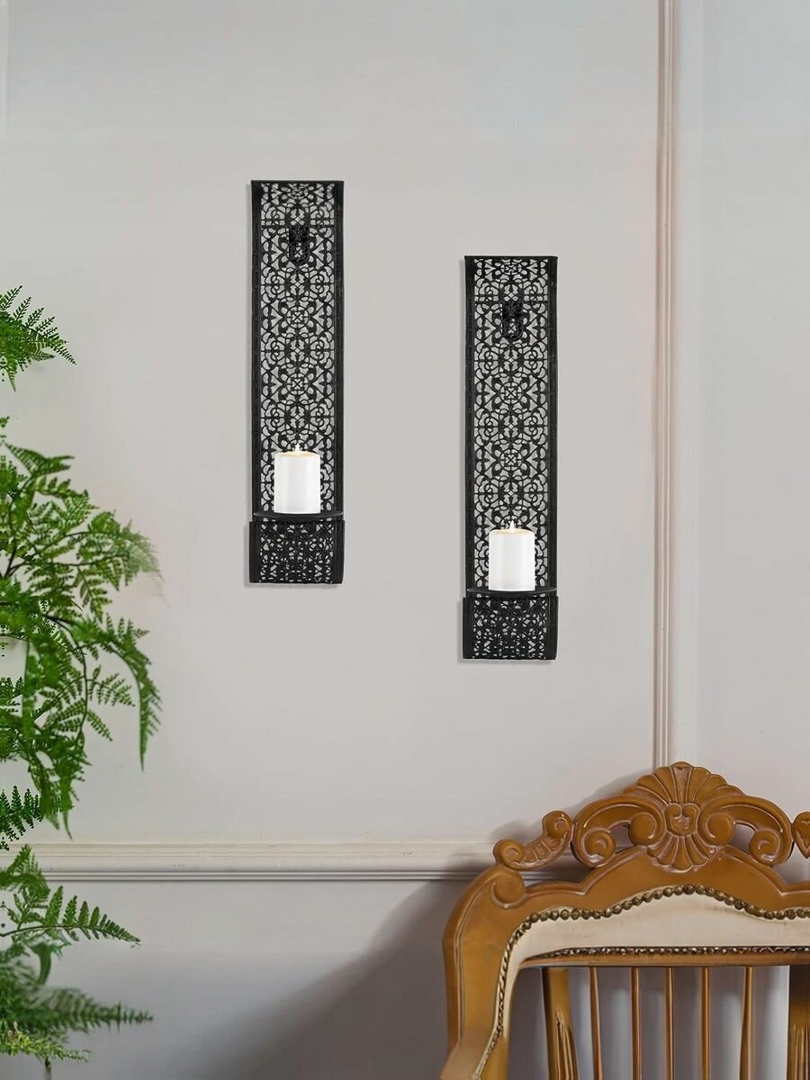 Настенный подсвечник, Декоративные подсвечники-бра, набор из 2 штук