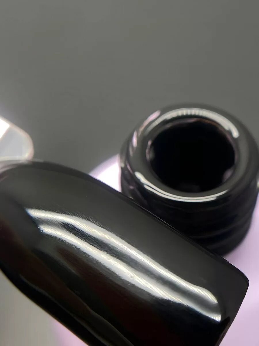 Гель лак черный №001, 10мл