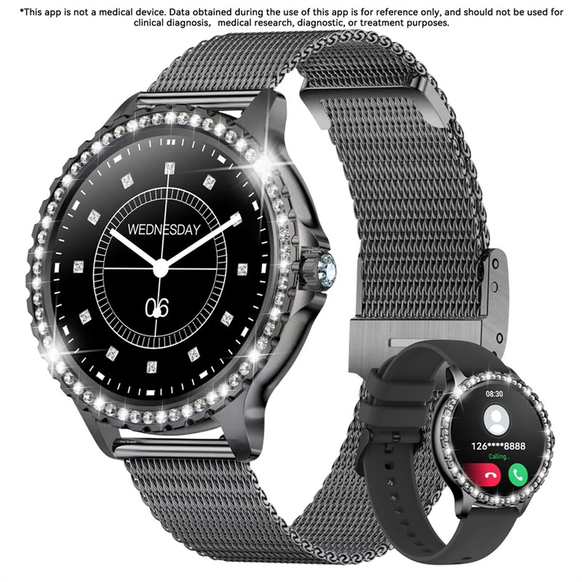 Умные часы LIGE BW1845, женские, измерение пульса и давления, Bluetooth, водонепроницаемые