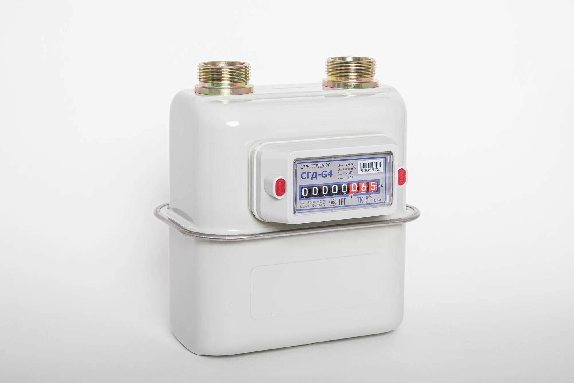 Газовый счетчик объемный диафрагменный СГД G4 правый (1") для дома бытовой