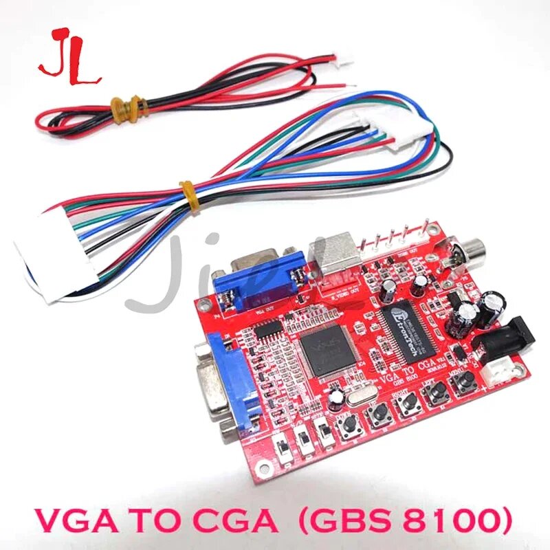 Профессиональный преобразователь VGA в CGA/CVBS/S-видео, плата видеоконвертера аркадных игр для CRT ЖК-монитора PDP высокой четкости