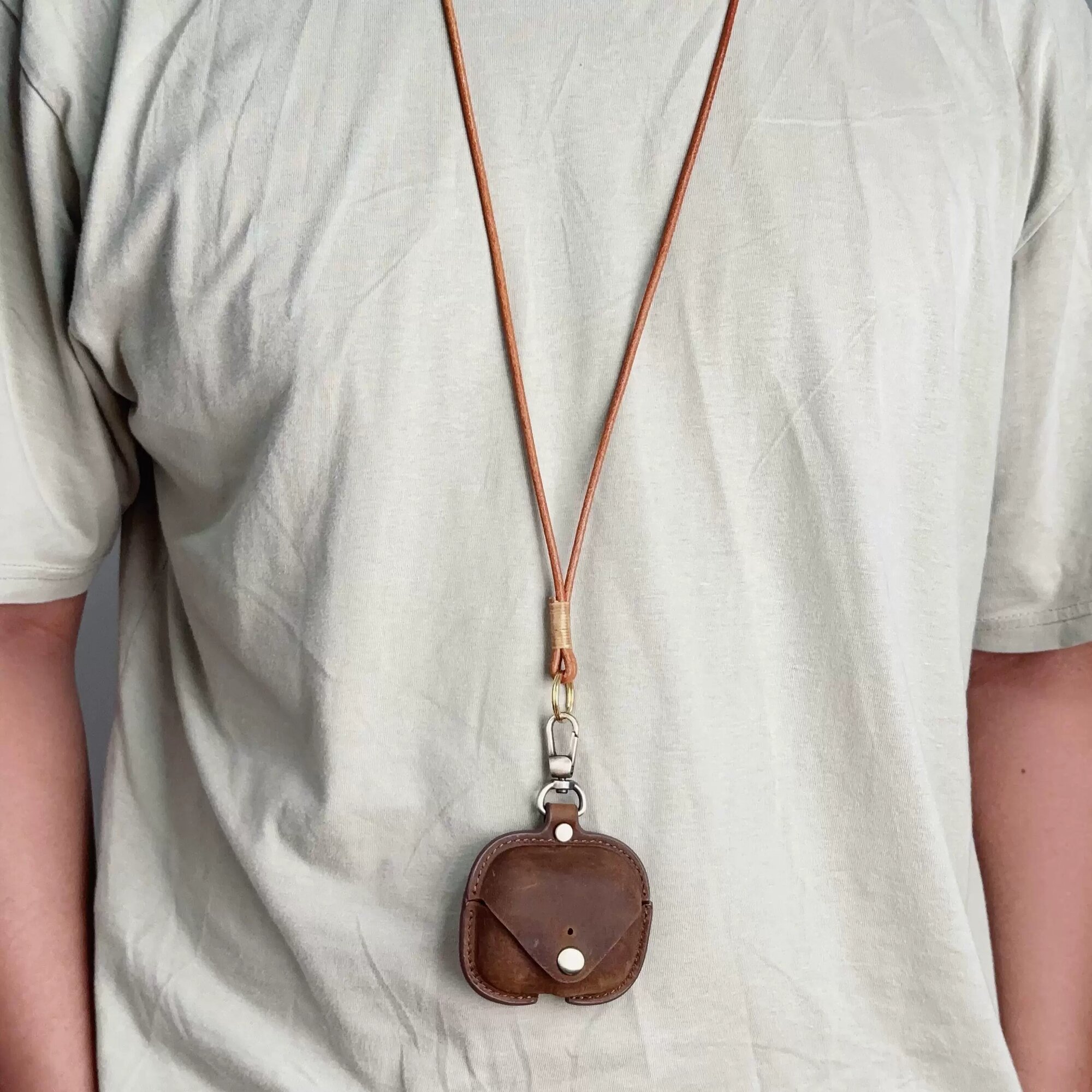 Чехол для наушников из натуральной кожи Crazy Horse в винтажном стиле для Bluetooth-наушников Bose Shark 2/3/4