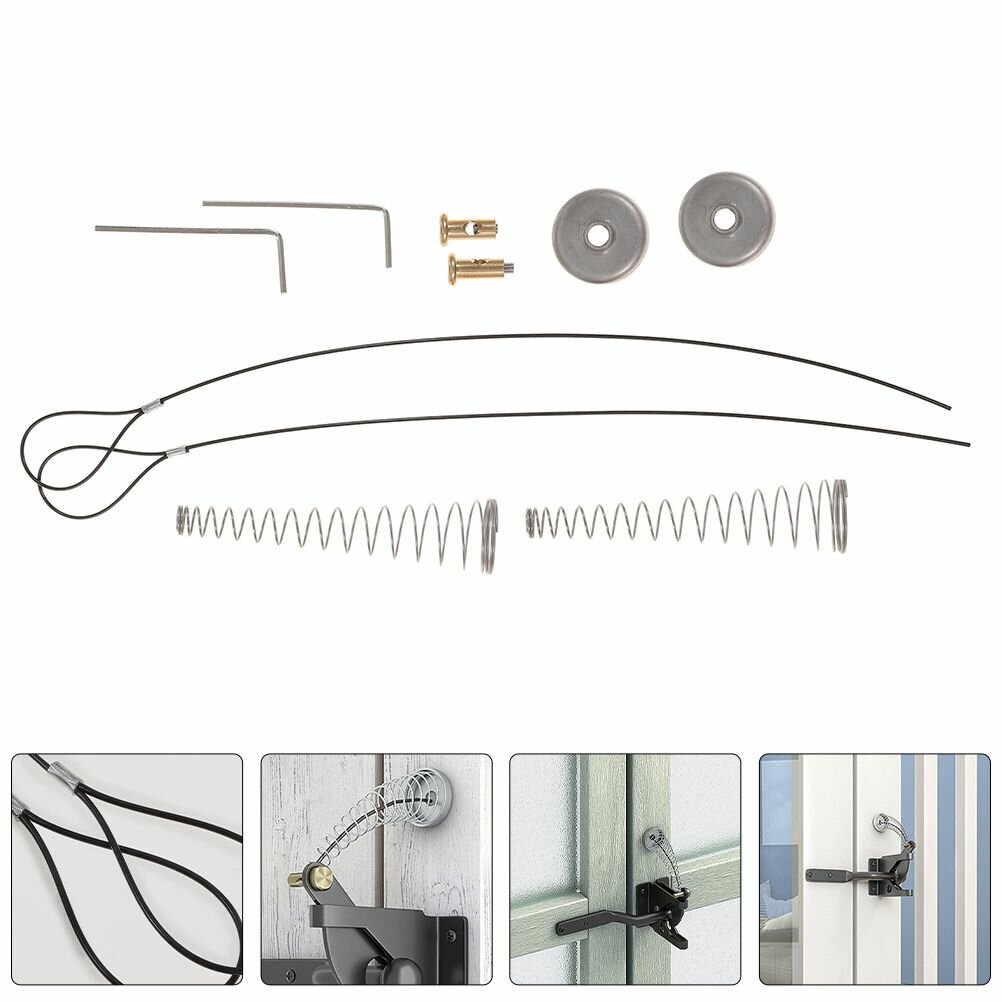 Тросовый Замок Для Ворот, Нержавеющая Сталь, Уличная Фурнитура, 3 Комплекта, Прочный, Безопасное Закрытие