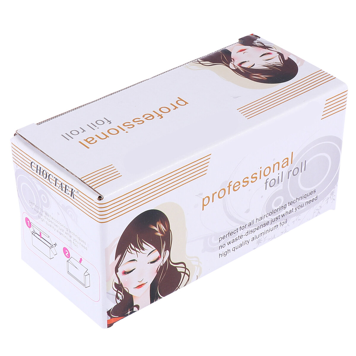 Толстая серебристая фольга для окрашивания волос и завивки, в наборе 2 шт, для салонного использования