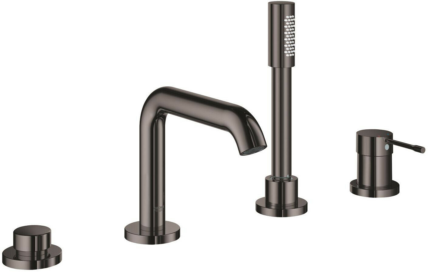 Смеситель на борт ванны Grohe Essence 19578A01 темный графит