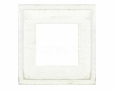 Рамка FEDE 1 пост вертикальная горизонтальная металл белый (white decape provence collection) Madrid