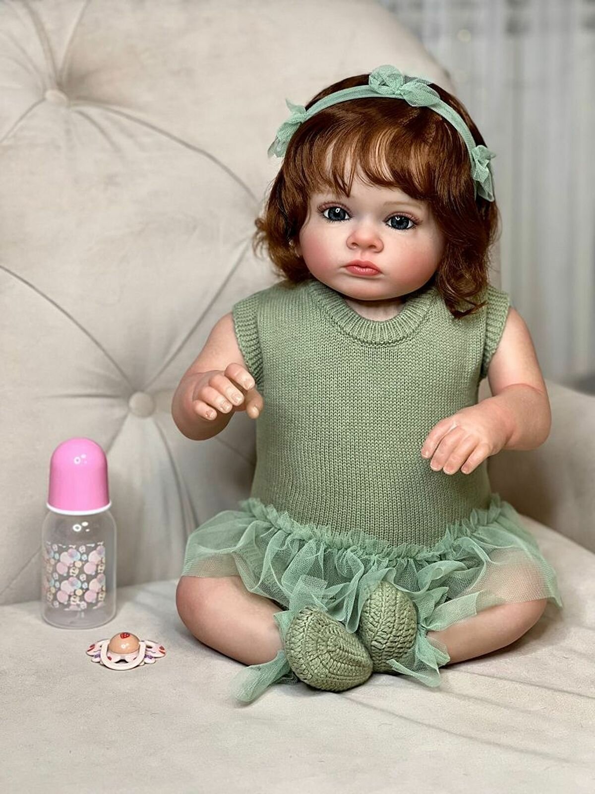 Кукла Реборн мягконабивная 60 см