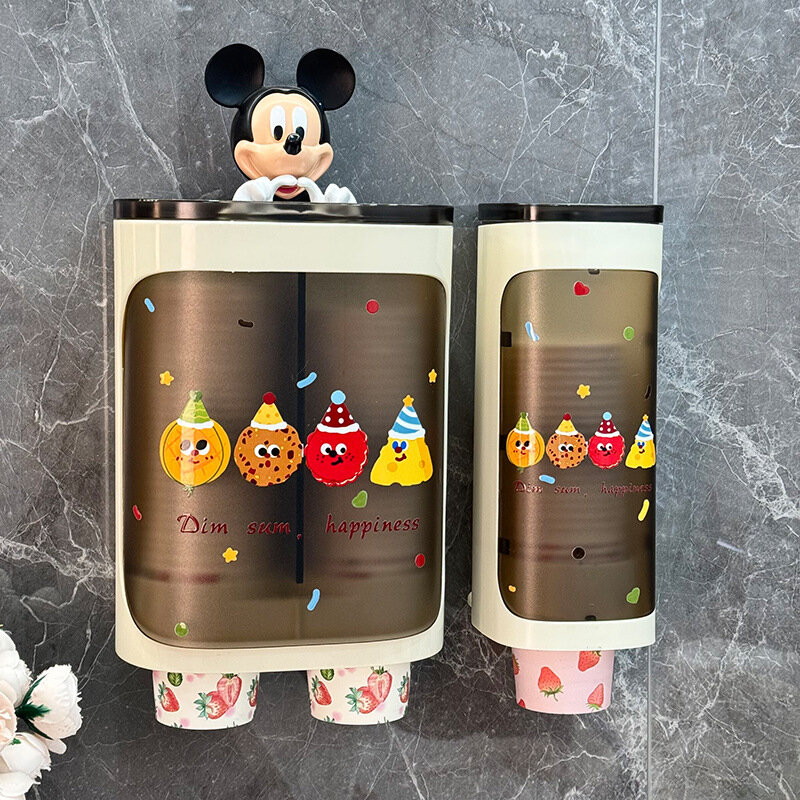 Настенный диспенсер для одноразовых стаканчиков, держатель для стаканов, стеллаж для хранения, органайзер для кухни, магический держатель для бумажных стаканчиков