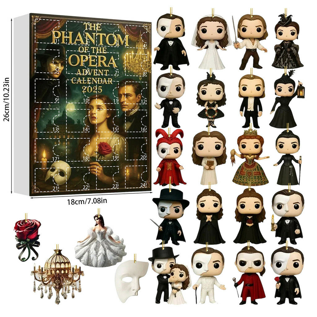 Хамбургеры картофель фри футбольная команда рождественская слепая коробка дерево акриловая игрушка для декора и подарка phantom opera