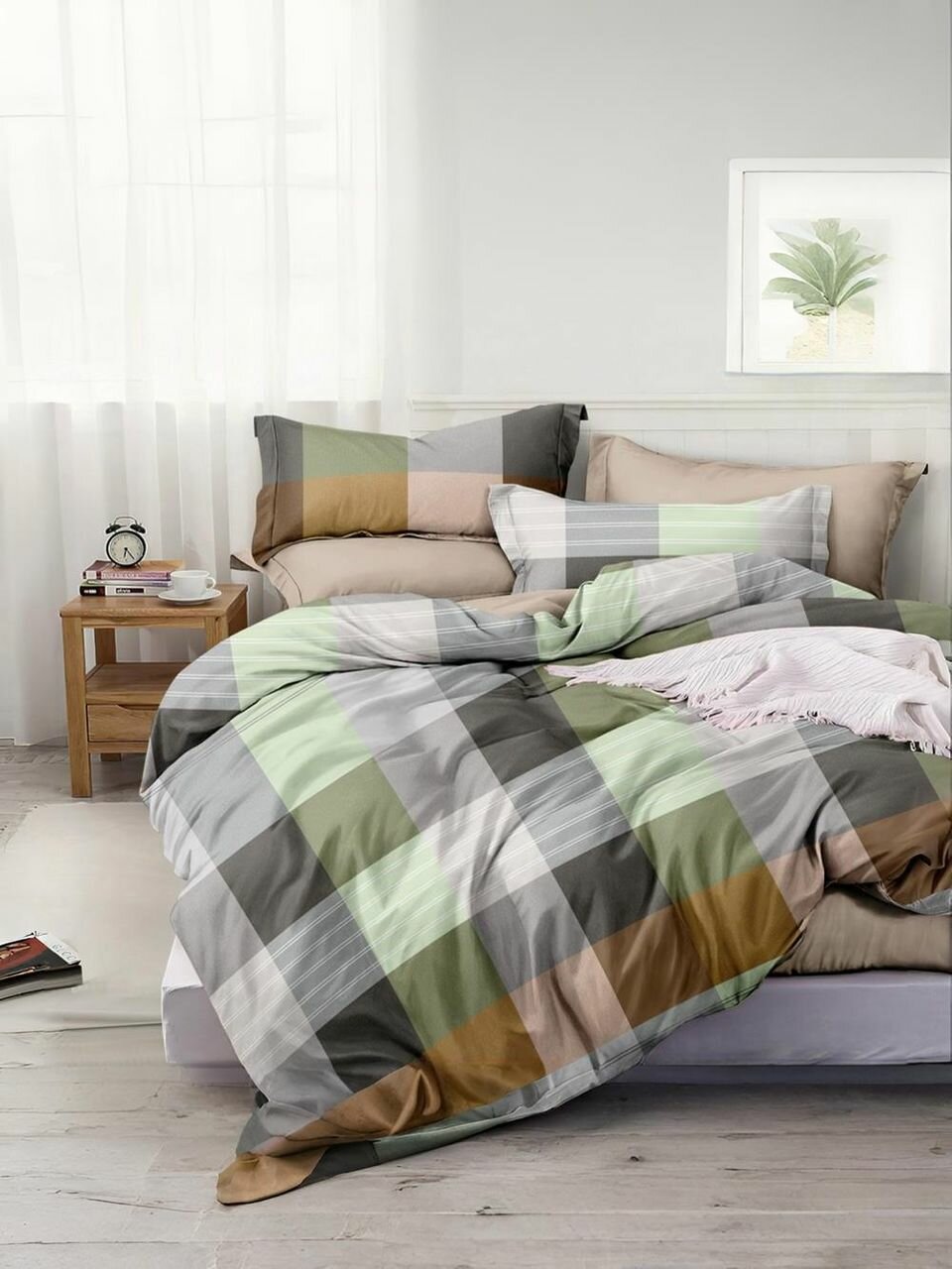 Пододеяльник поплин 200х200 - "Ферниз"