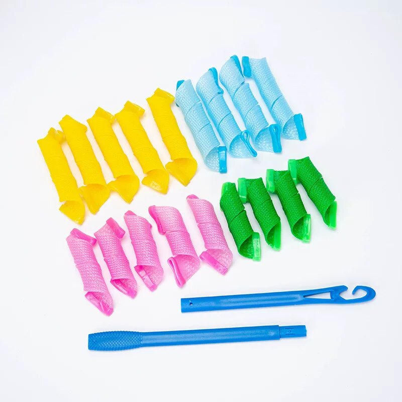 Детский прибор для завивки волос, прибор для завивки без нагрева, прибор для завивки для ленивых, не повреждает волосы,