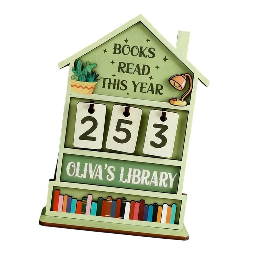 Трекеры для учёта страниц чтения в школе и библиотеке, Зеленый