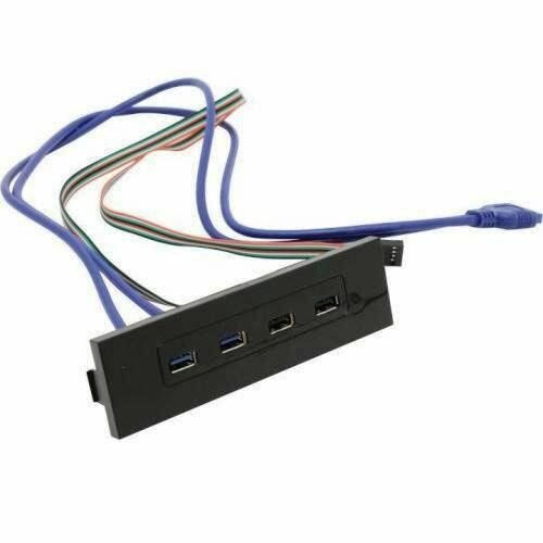 USB-концентратор, планка 5.25 USB-AA*3.0/AA*2.0 четыре порта Exegate U5H-614 вывод с материнской платы на фронт ПК