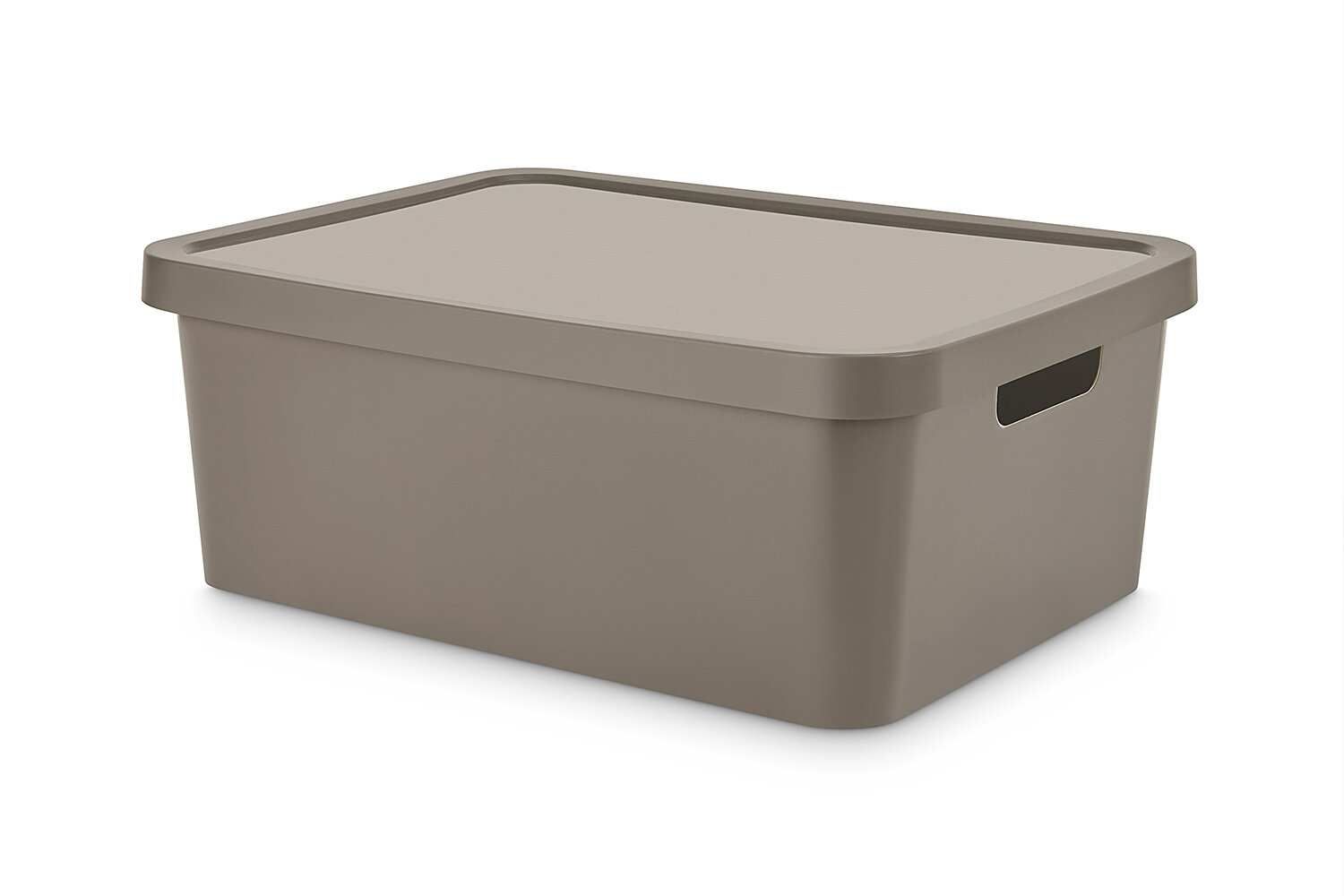 Stafi Terra Контейнер с крышкой 27.7x14x37 см, 12 л для хранения вещей в доме и гараже