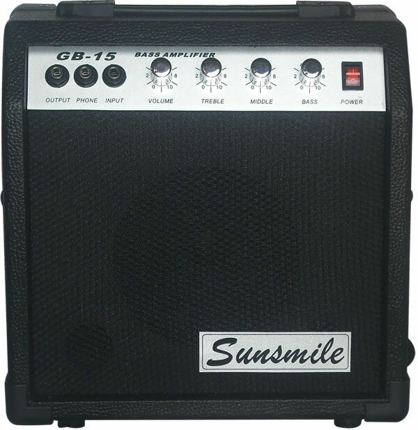 Комбоусилитель для бас-гитары Sunsmile 15Вт GB-15