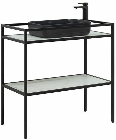 Консоль под раковину Allen Brau Liberty 90 1.33004. BB черный браш – раковина для ванной комнаты