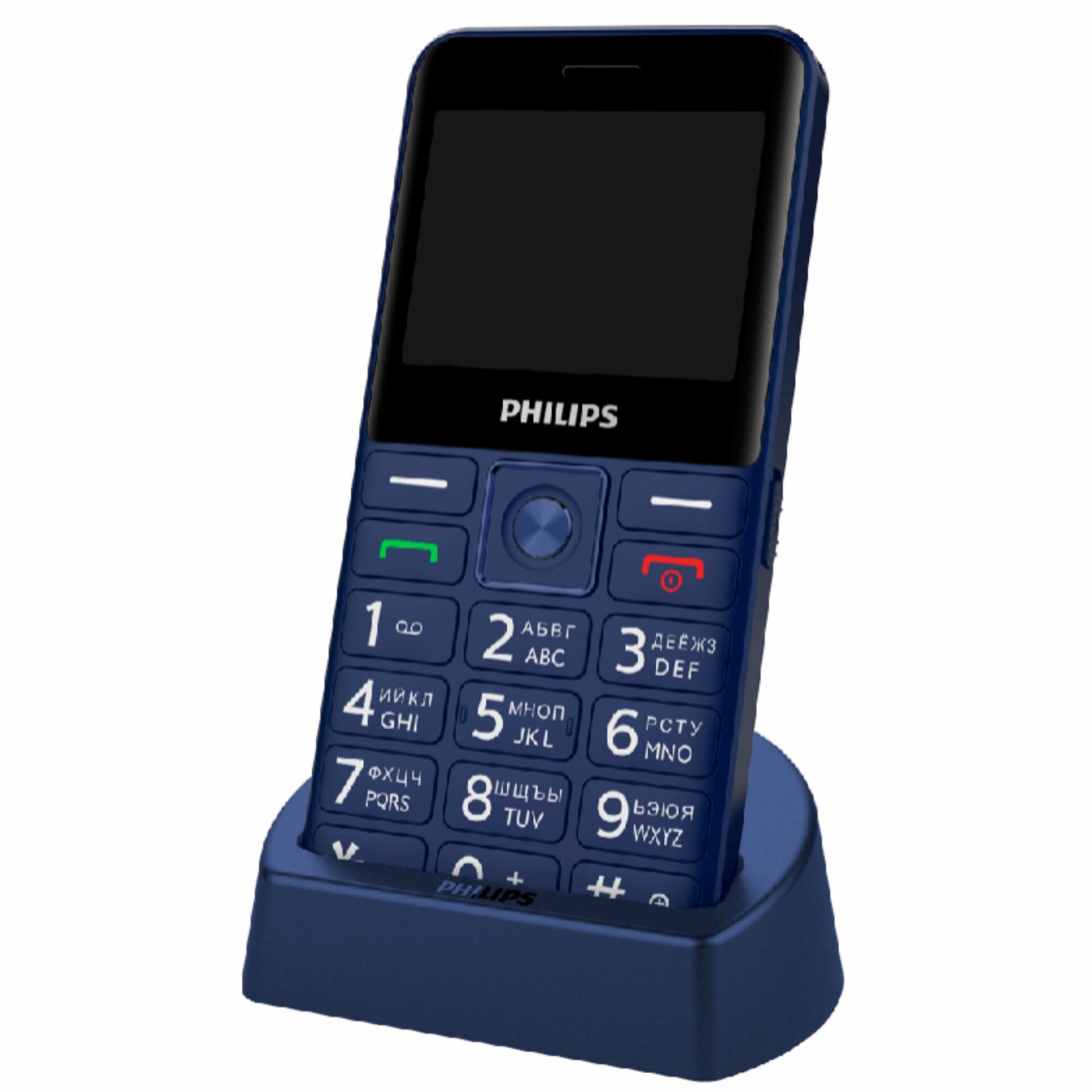 Мобильный телефон Philips Xenium E207 синий 2Sim 2.31" TFT 240x320 Nuc 0.08Mpix