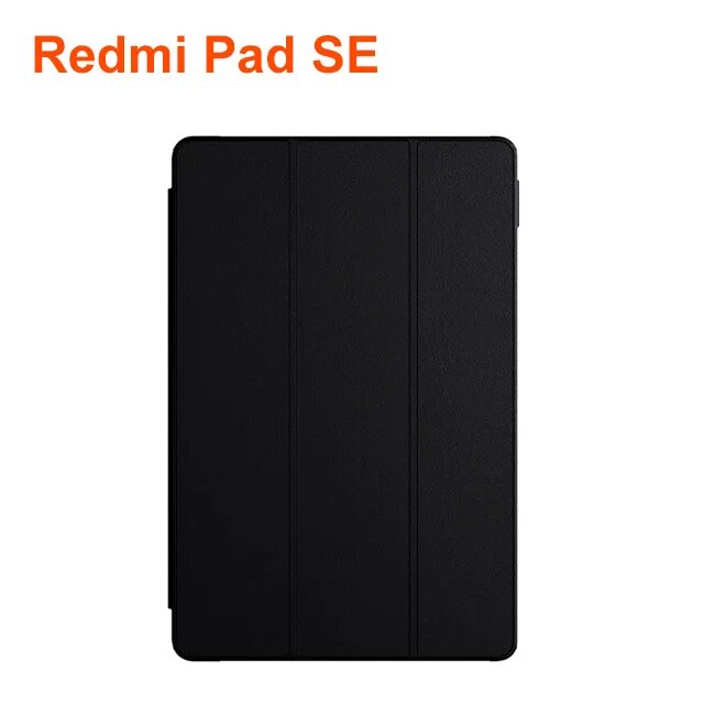 Чехол Xiaomi Redmi Pad SE 11 дюймов из искусственной кожи черный