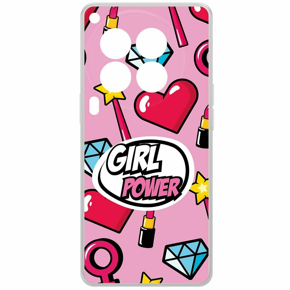 Чехол-накладка Krutoff Clear Case Girl Power для TECNO Camon 30 Premier 5G