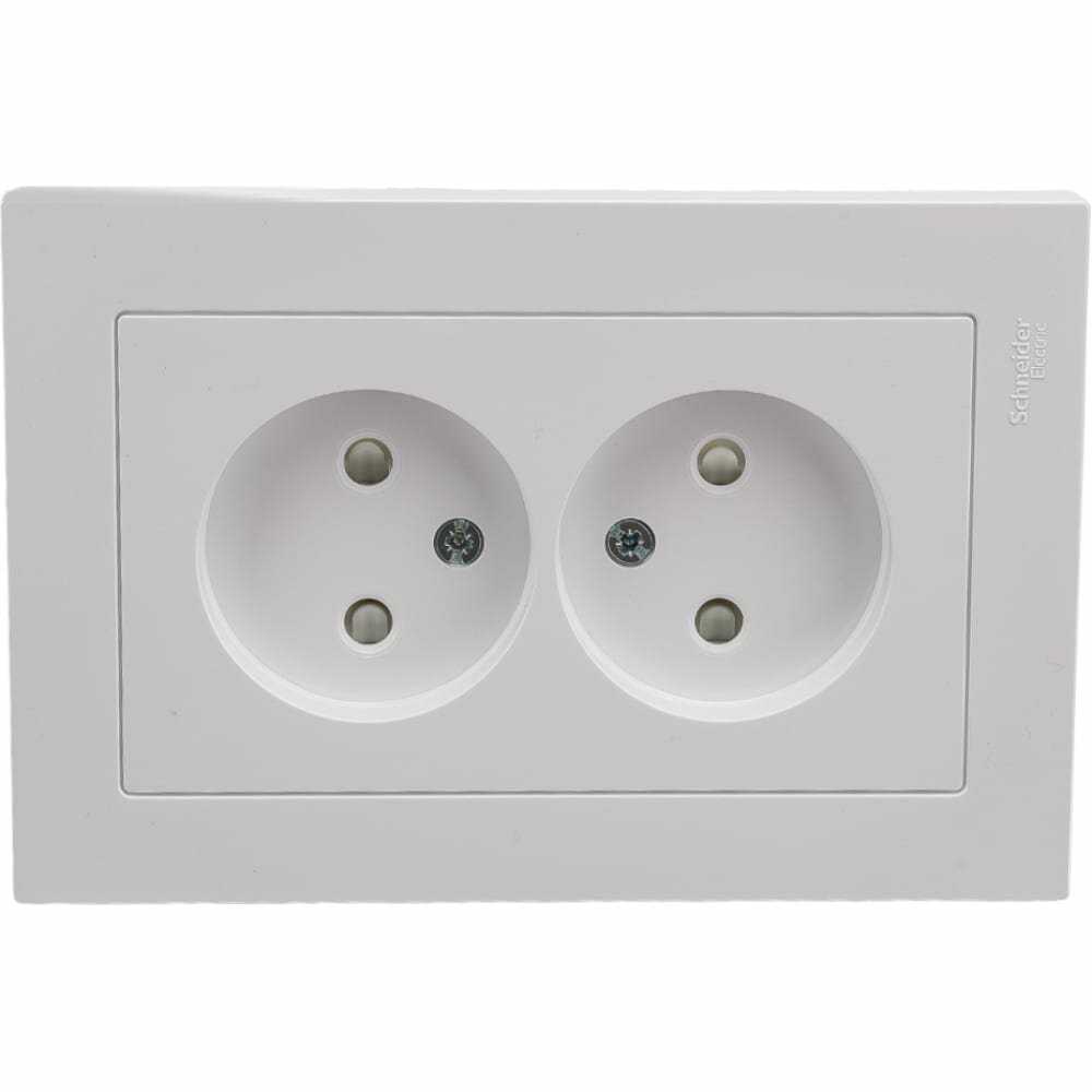 Двойная розетка Schneider Electric AtlasDesign