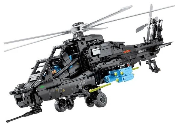 Конструктор Sembo Block 705993 – Боевой вертолёт на радиоуправлении (совместим с LEGO)