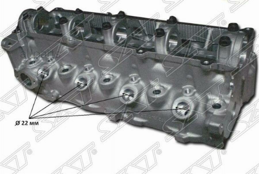 SAT 11101-RF-22 Головка блока MAZDA Bongo RF-98 диаметр форсунки 22мм (термостат со стороны форсунок)