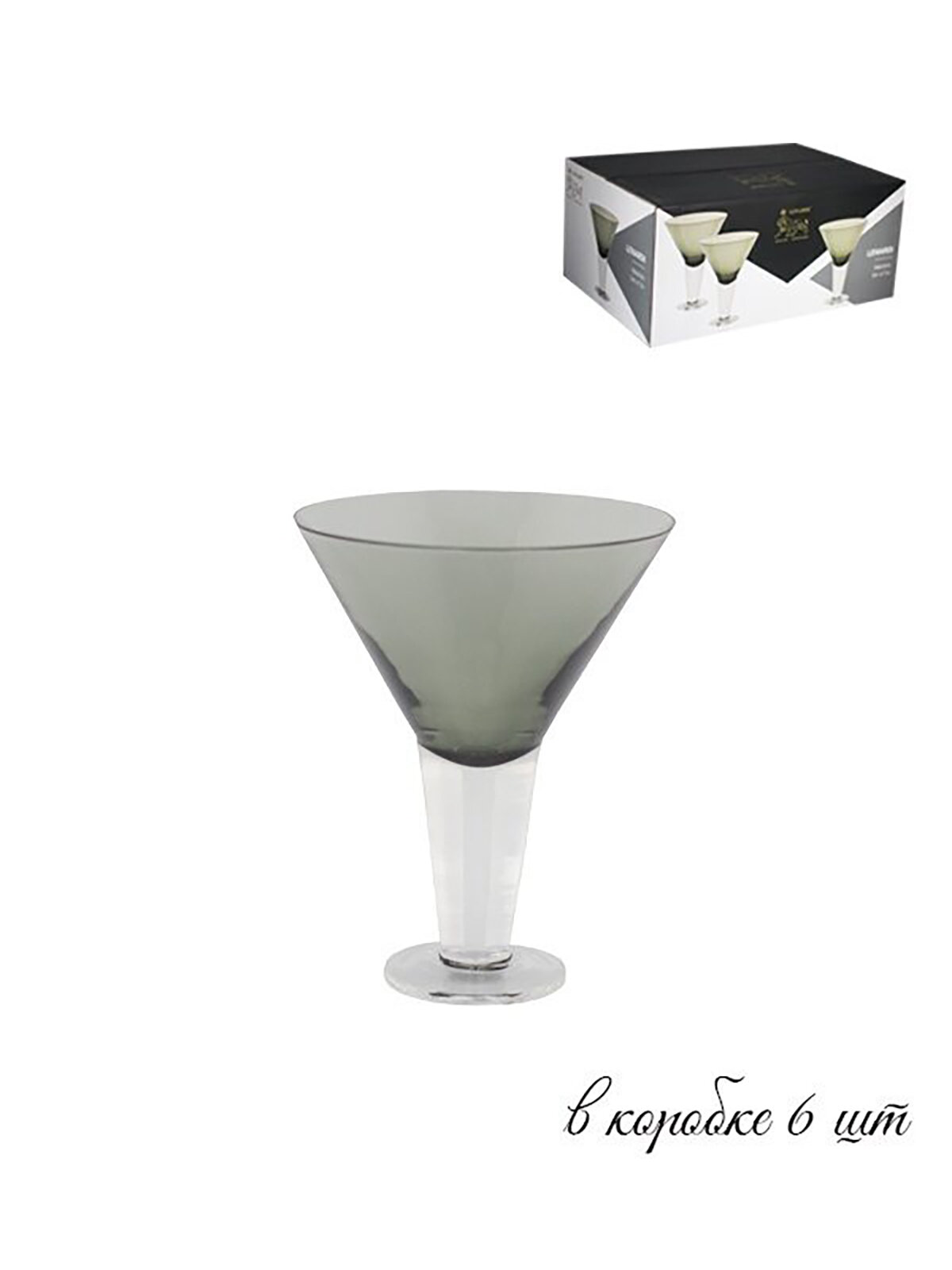 Набор бокалов Lenardi 6 шт, стеклянные, 300 мл