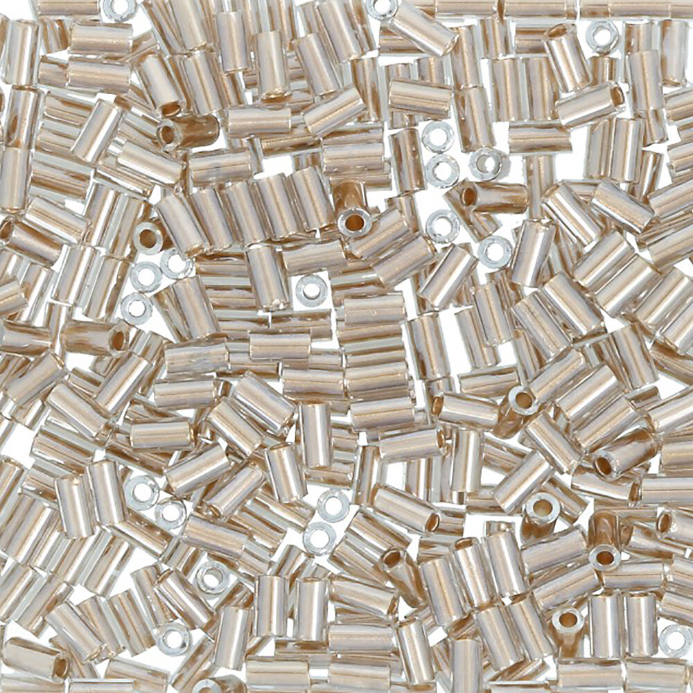 BUGLE №5 3 мм 5 г №0989 прозрачный с золотым центром