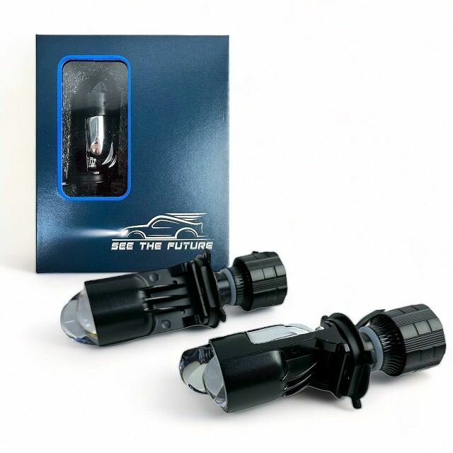 Светодиодные лампы H 4 линза 6500K 30W 12/24V (комплект 2шт)