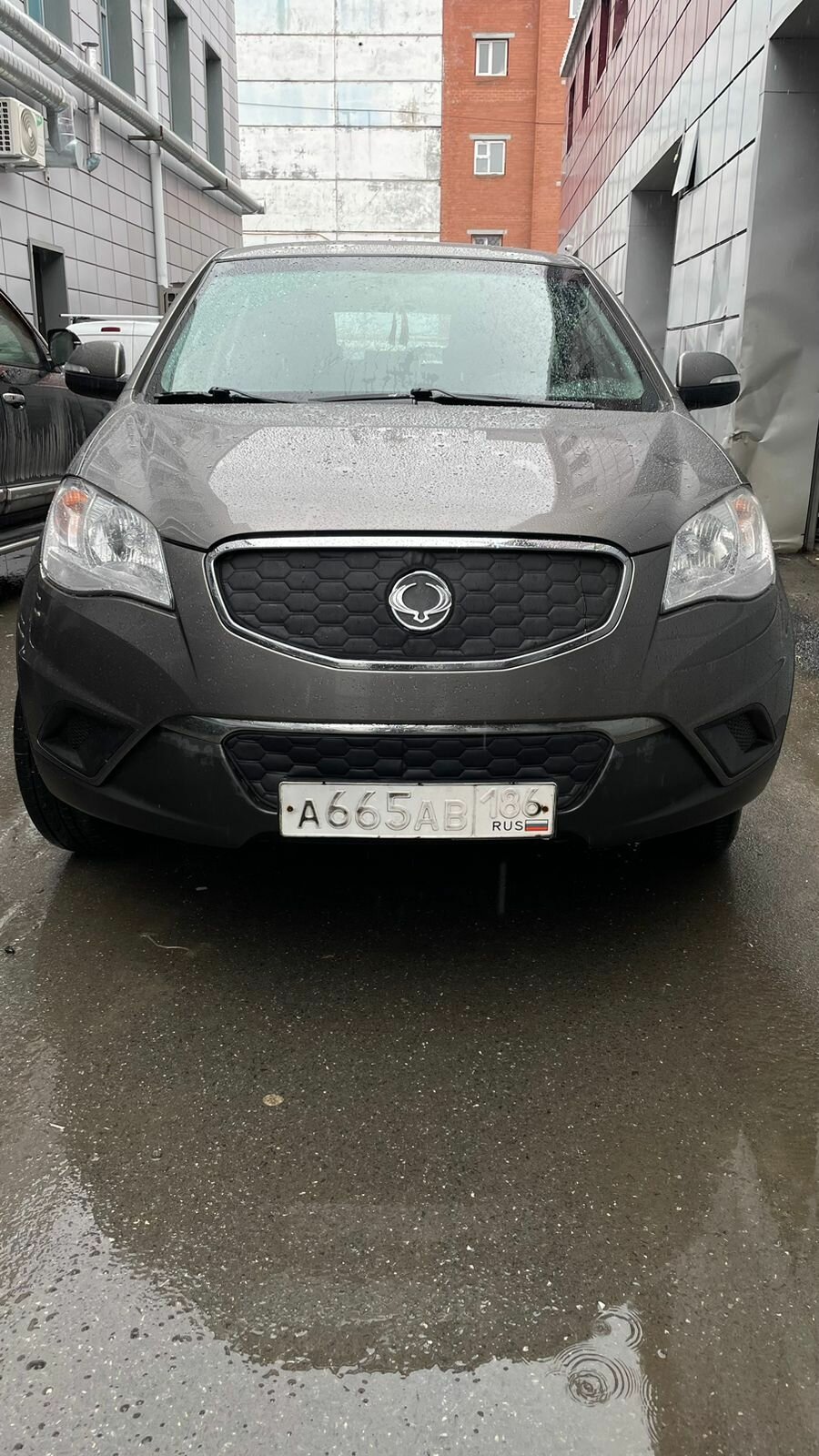 Утеплитель радиатора и бампера для SsangYong Actyon Санг Йонг Актион (2010 -2013) II Сборка корея