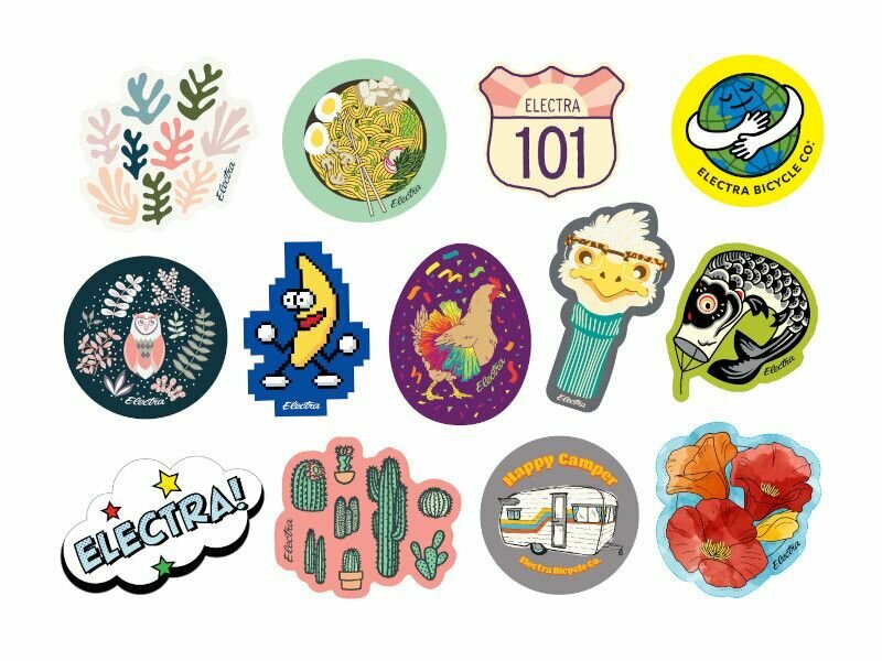 Набор виниловых наклеек для велосипеда Electra Decal Stickers 4.0