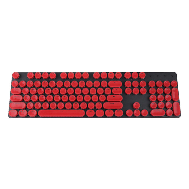 Клавиши для механической клавиатуры 104 клавиши, прозрачные, светлые, полупрозрачные, кристальные, панк, круглые клавиши, двойные цветные инжекционные клавиши