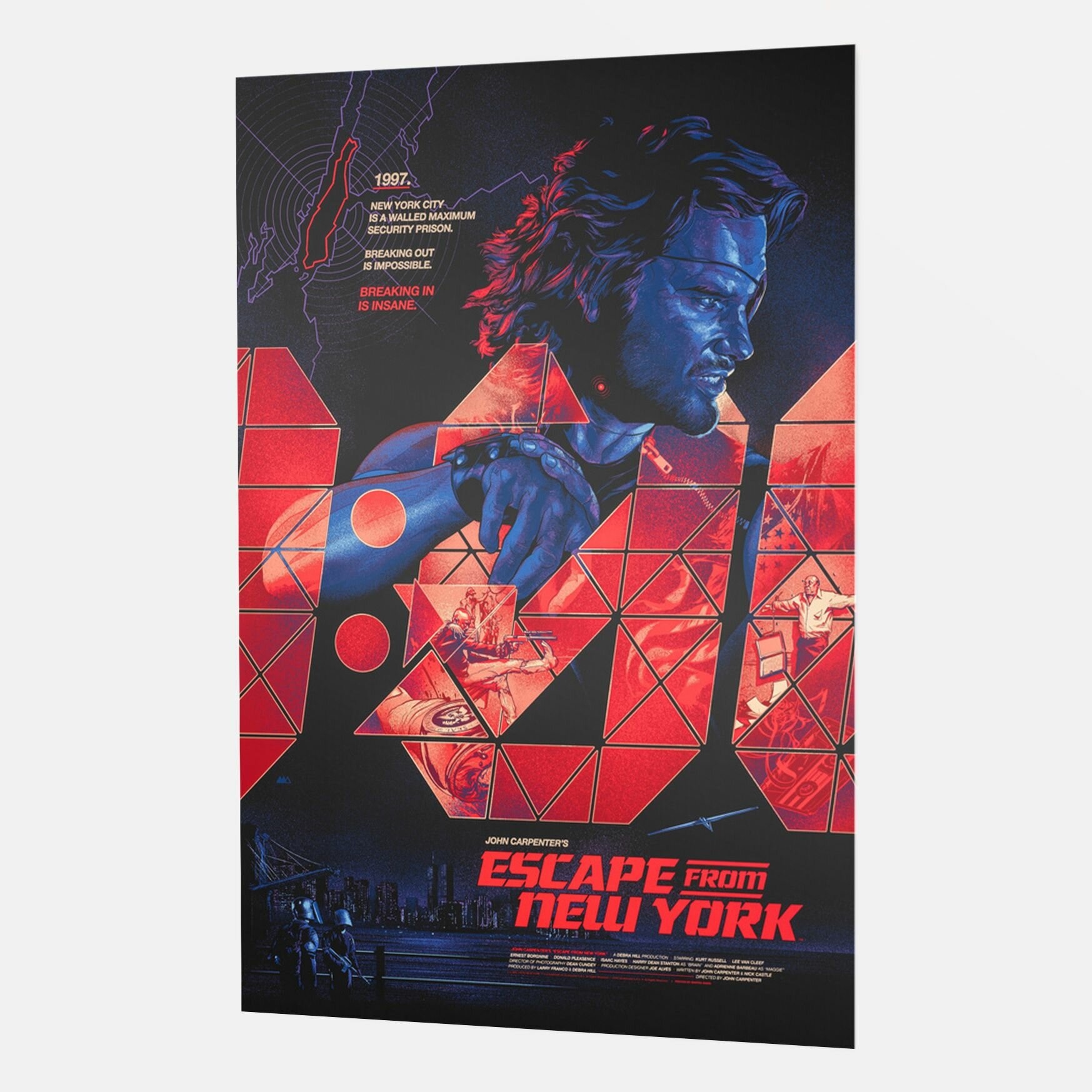 Постер (плакат) по фильму Побег из Нью-Йорка 40x60 см. от Poster4me