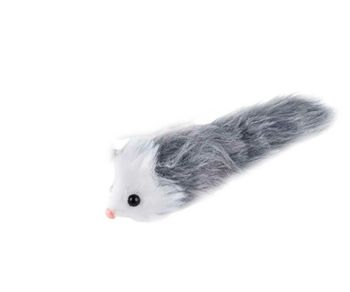 Игрушка-пищалка Wogy мышка 10121-1977 17*4*4см мех