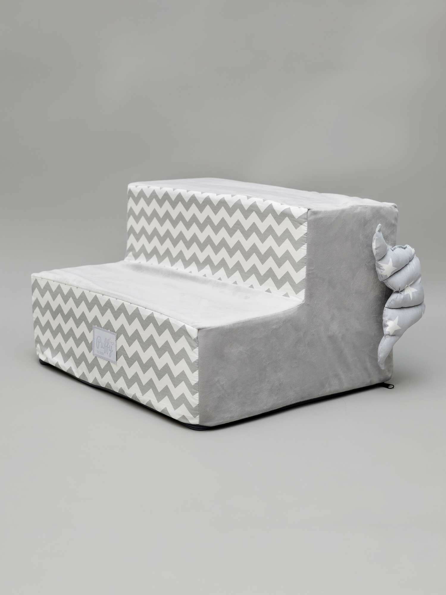 Лестница прикроватная для собак и кошек, 2 ступени Puffy Зигзаг