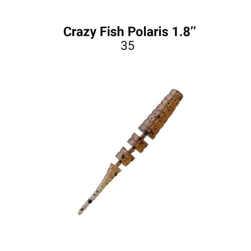 Силиконовая приманка Crazy Fish Polaris 1.8" 5-45-35-6 (аромат кальмар)