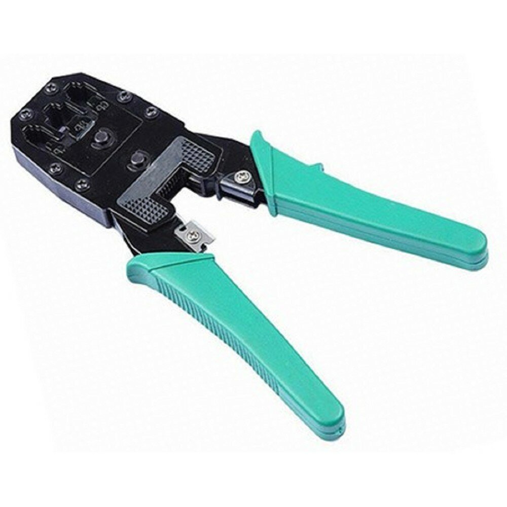 EXEGATE Обжимной инструмент EX271112RUS Инструмент HT- 2007 для обжима RJ-45, RJ-11 12, с инструментом. для зачистки в комплекте