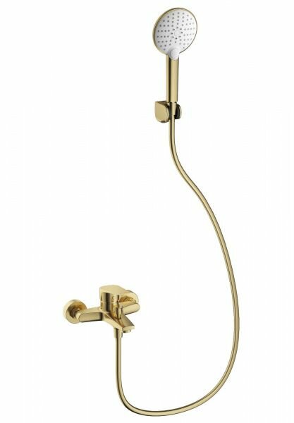 Смеситель для ванны с душем Wonzon&Woghand, Брашированное золото