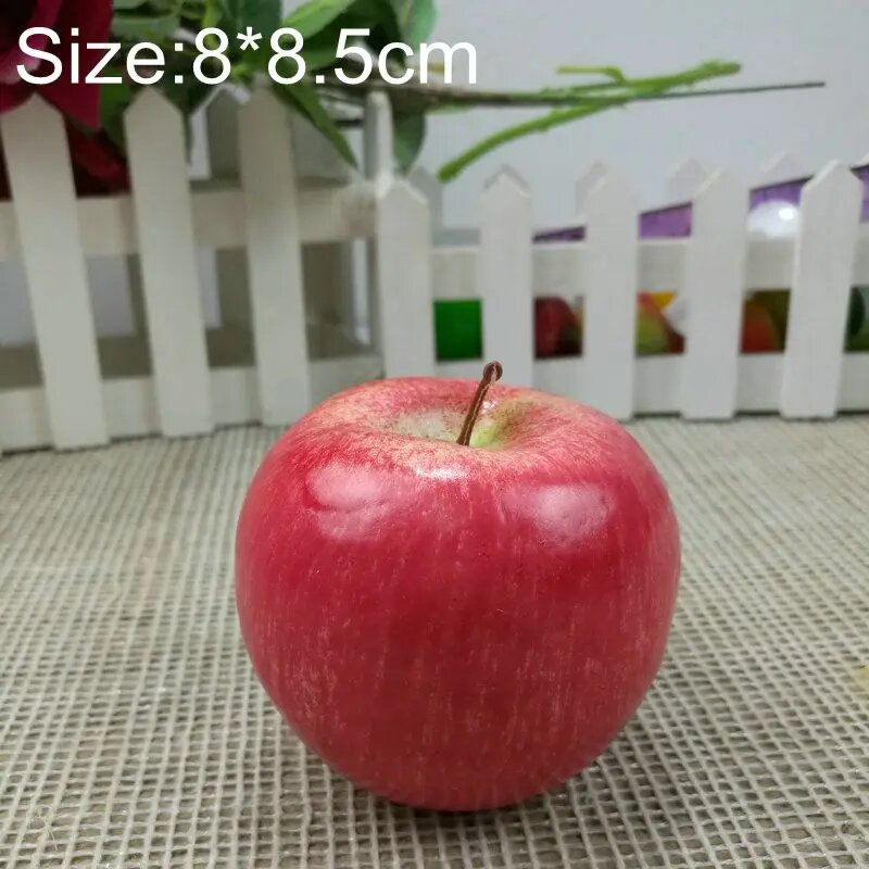 Искусственное яблоко красное, 8*8.5 см
