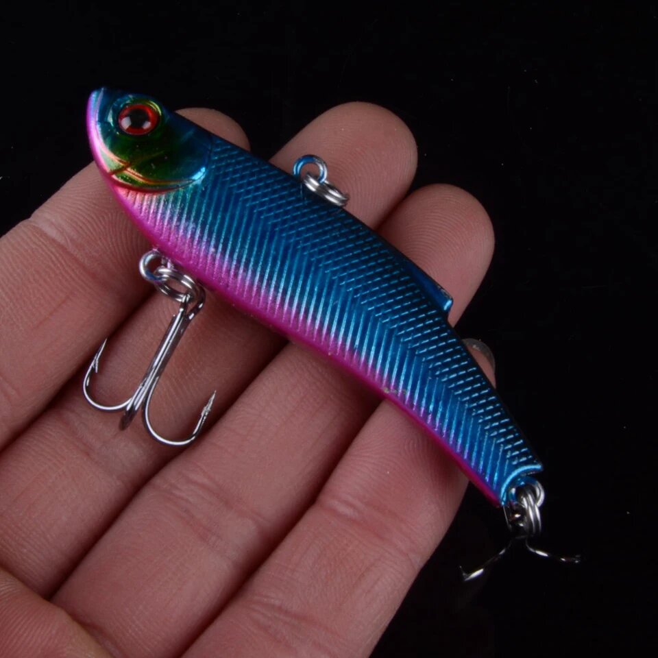 TQEXSZ Жесткая блесна VIB 7 см Бирюзовый, C