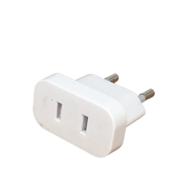 Европейский адаптер для розеток США и Китая 4.0mm pin, white