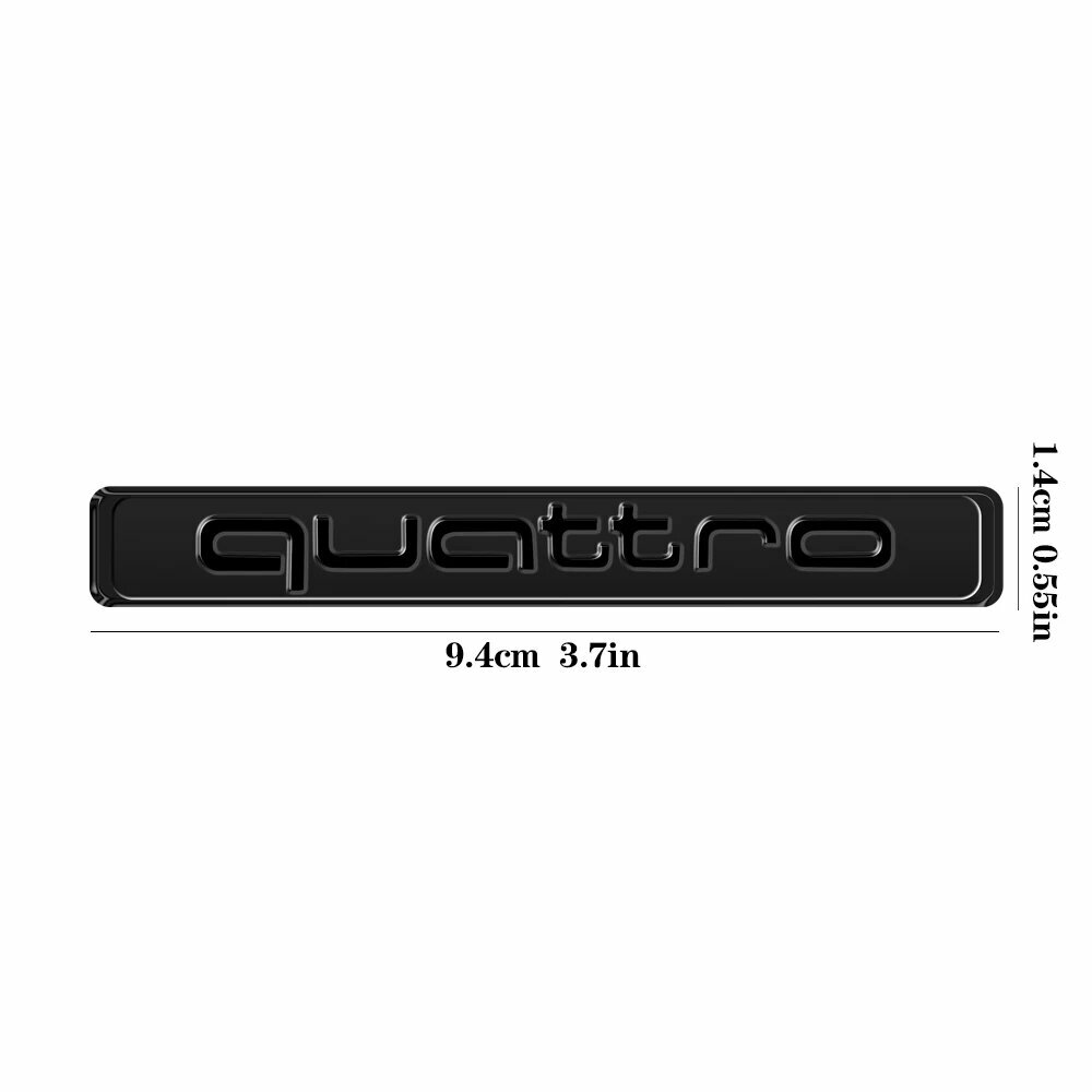 3D ABS QUATTRO Эмблема для кузова автомобиля Декор для багажника Аксессуары для Audi A4 B8 B6 B9 B7 A3 8P 8V 8L A6 C7 C6 C5 Q5 A5 Q7 A1 Q3 A7