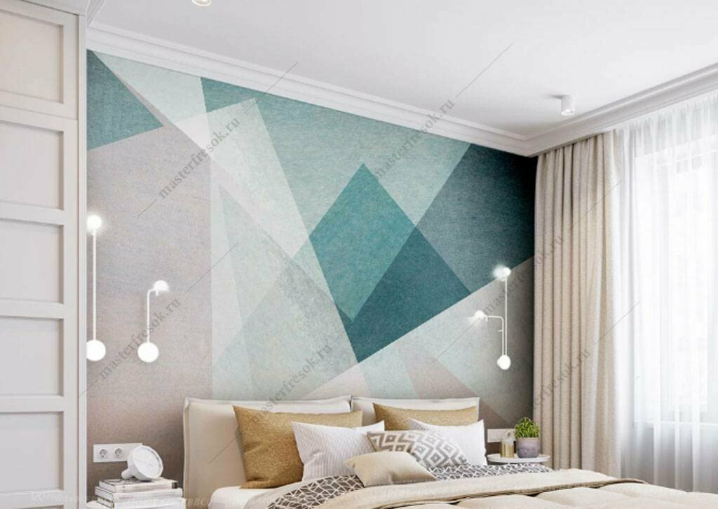 Фотообои Разноцветная геометрия 15-827-XL 315 х 510 см (ВхШ) Бесшовные, флизелиновые, влагостойкие обои MasterFresok