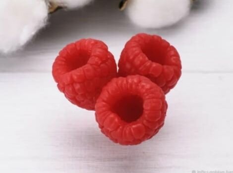 Силиконовая форма для мыла Малина тройник 3d