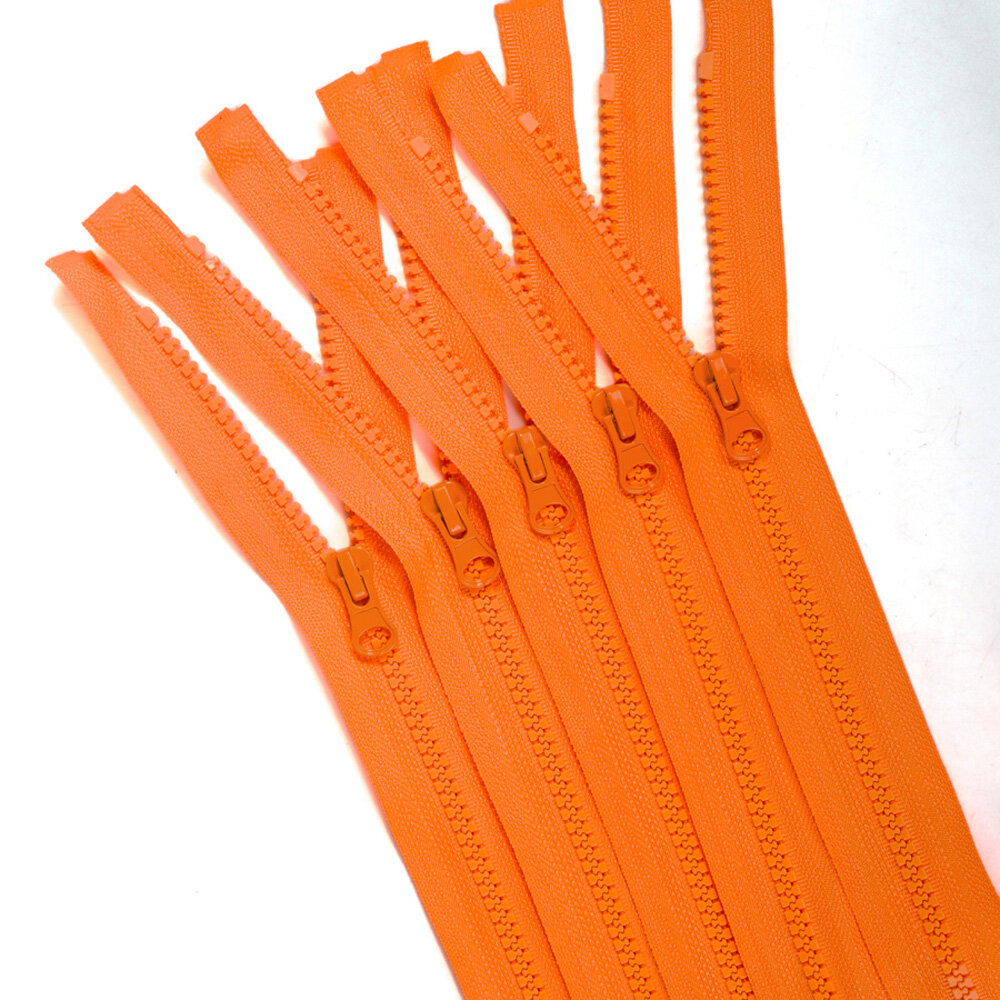 Молния разъемная MaxZipper трактор №5 1 замок усил. зв, 45см, цв. F157 оранжевый уп.50шт