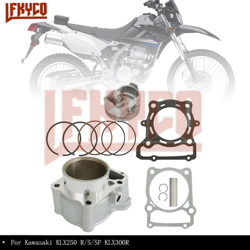 Комплект цилиндров двигателя мотоцикла с большим отверстием 78 мм для Kawasaki KLX 250 KLX250 R/S/SF KLX300R 300CC, комплект прокладок поршня мотоцикла