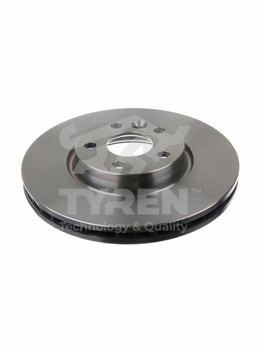 Диск тормозной передний вентилируемый Tyren TYR1012771 для а/м Ford S-Max, Galaxy, Land Rover Freelander, Volvo S60