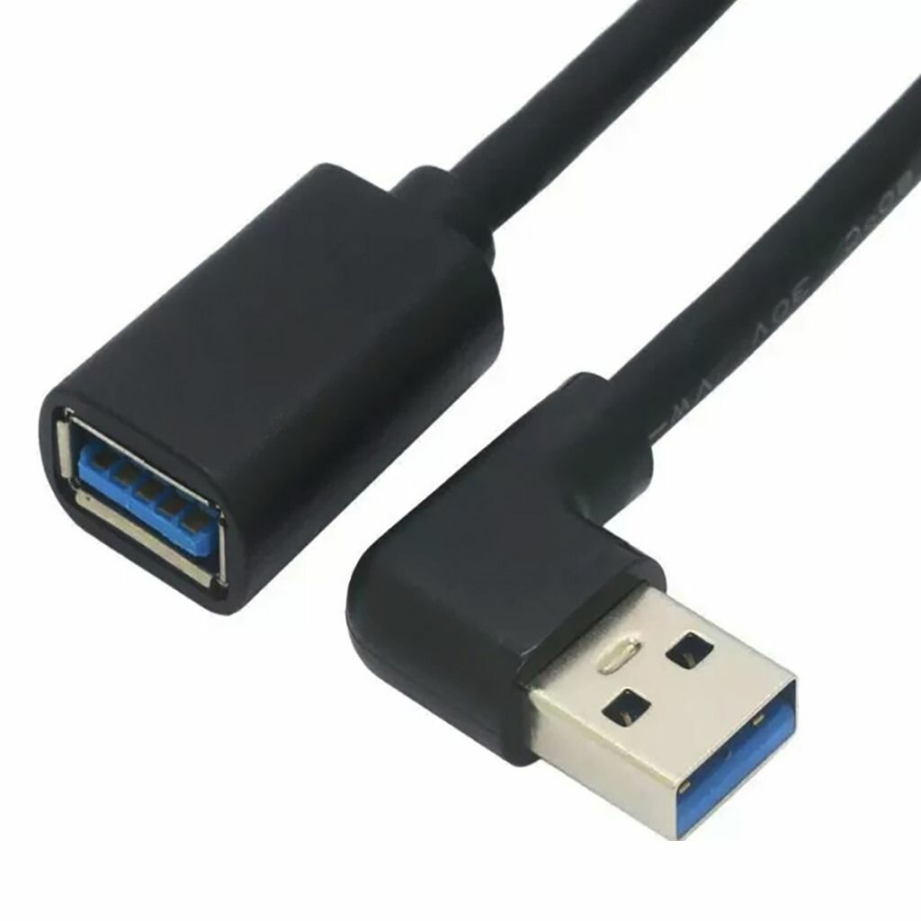 Удлинитель usb3.0 под углом 90 градусов-0,3 м-левый изгиб
